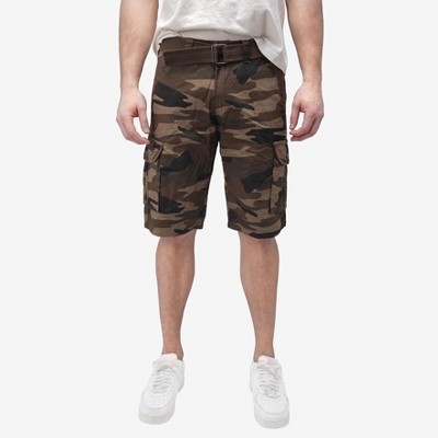 Raw X Men's 12.5" Cargo Shorts In Brown Camo Size 40 : Target