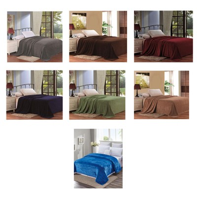 Super Plush Comfy Solid Microplush Blanket : Target