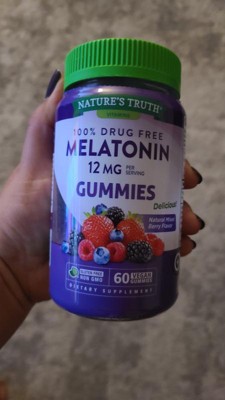 Nature's Truth 12mg Melatonin Vegan Gummies - 60ct : Target