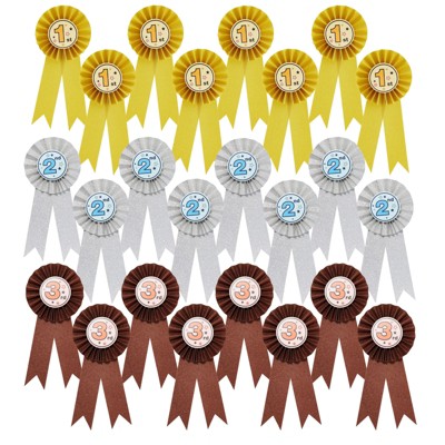 Juvale 24-pack Award Ribbons, 1st, 2nd, And 3rd Place Recognition ...