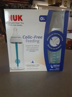 Nuk Smooth Flow Pro Anti-colic Baby Bottle - 10oz/3pk : Target