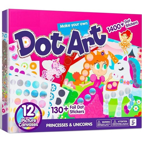 Syncfun Dot Art Paper Craft Kit - No Mess Sticker Diy Art Kit For Kids ...