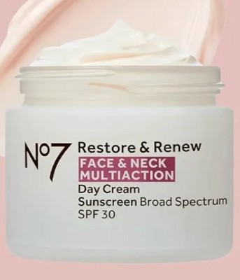 No7 Restore & Renew Multi Action Face & Neck Day Cream With Spf 30 - 1. ...