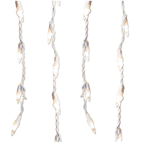 Northlight 300ct Shimmering Mini Icicle Christmas Lights Clear - 8.5 ...