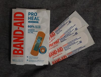 Band-aid Brand Pro Heal Adhesive Bandages With Hydrocolloid Gel Pads ...