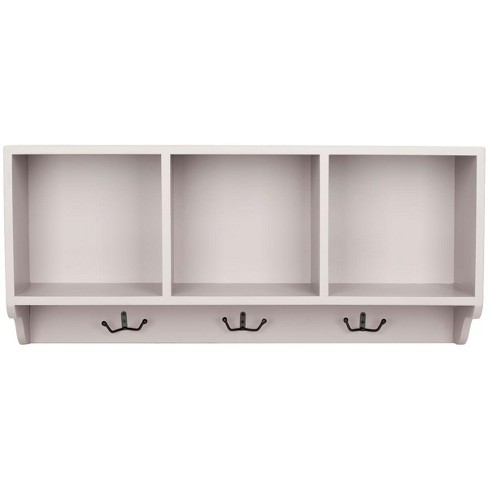 Alice Wall Shelf With Storage Compartments - Grey - Safavieh : Target