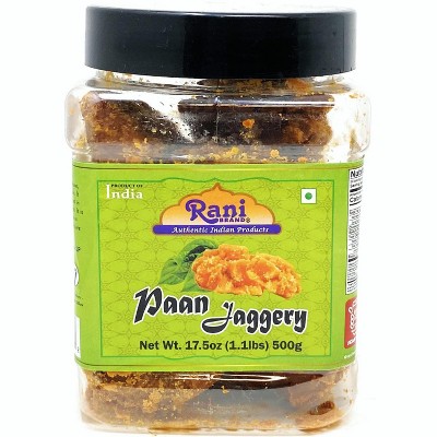 Pesi Gur (jaggery) - 17.5oz (1.1lbs) 500g - Rani Brand Authentic Indian ...