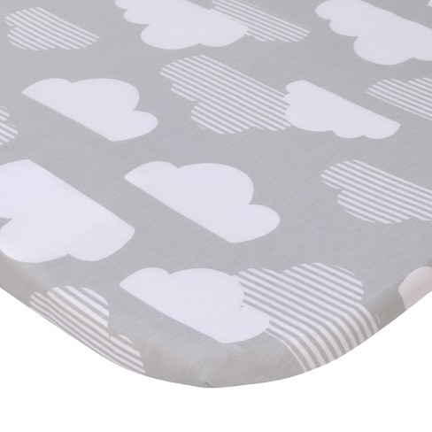 Skip Hop Cozy-up 2-in-1 Bedside Sleeper Grey And White Clouds 100% ...