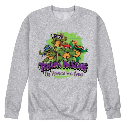 Men's - Teenage Mutant Ninja Turtles Mutant Mayhem - Train Insane Graphic Fleece Sweatshirt : Target