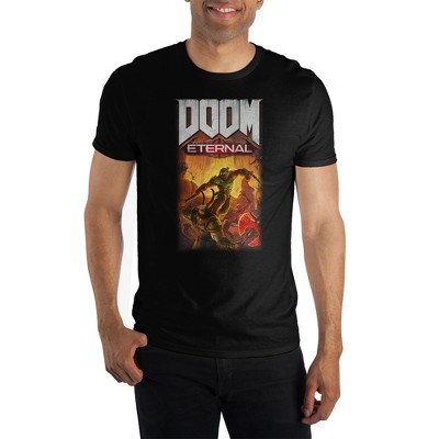 Doom Eternal Video Game Mens Black Short Sleeve Shirt : Target