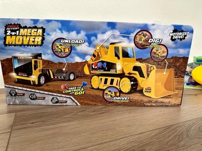 Maxx Action 2-n-1 Mega Mover – Construction Truck And Trailer : Target