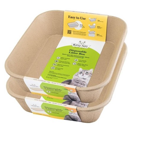 Kitty Sift Eco-friendly Disposable Litter Box Kit : Target
