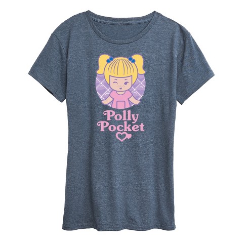 Women's Polly Pocket Doll Circle With Logo Short Sleeve Graphic T-shirt ...