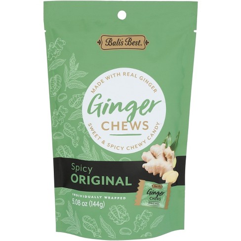 Bali’s Best Ginger Chews Spicy Original - Case Of 12 - 5.08 Oz : Target