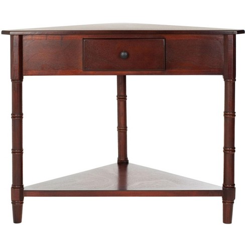 Gomez Corner Console Table - Dark Cherry - Safavieh. : Target