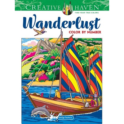 Creative Haven Wanderlust Color By Number - (adult Coloring Books ...