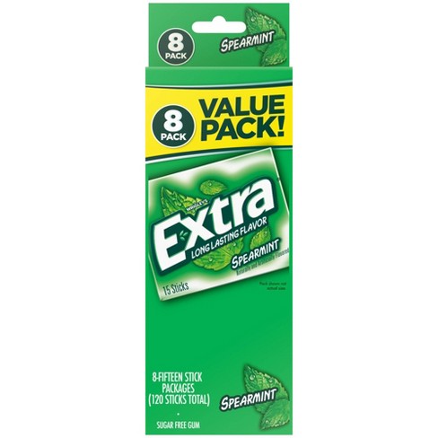 Extra Spearmint Sugar-free Gum Value Pack - 120ct : Target