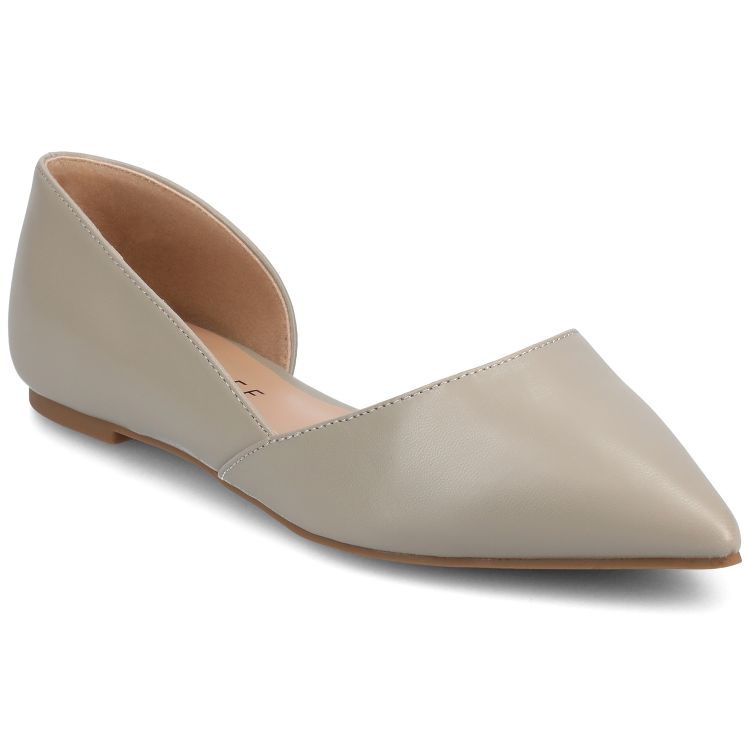Journee Collection Women's Cortni Slip On Pointed Toe D'Orsay Flats ...