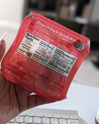 Cheddar Cheese & Beef Sausage Protein Pack Quick Bite - 4.5oz/3ct ...