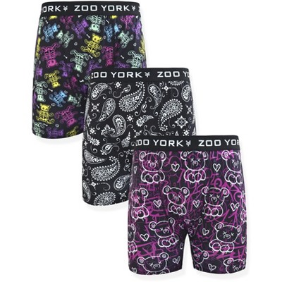 Zoo York Men's 3 Pack Boxer Briefs - 360 Stretch Print Premium ...