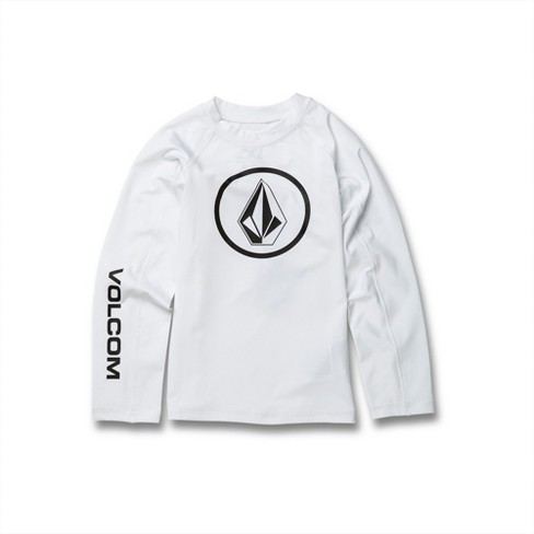 Volcom Toddler Boys Lido Solid Long Sleeve Upf 50 Rashguard, White - 7 ...