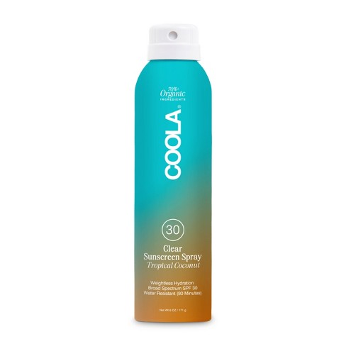 Coola Classic Sunscreen Body Spray - Spf 30 - Tropical Coconut - 6oz ...