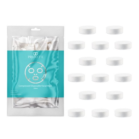Project E Beauty 100pcs Disposable Compressed Facial Mask | Cotton Mask ...