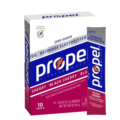 Propel Black Cherry Sport Mix - 10pk/0.08oz Pouches : Target
