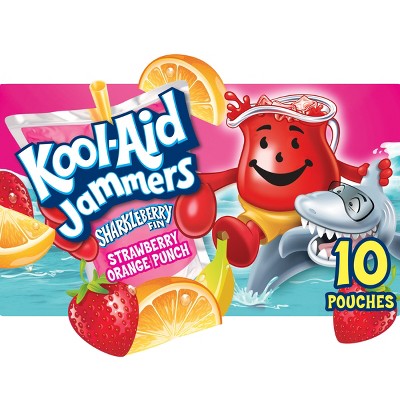 Kool Aid Jammers Sharkleberry Fin Orange Punch Fruit Juice - 10pk/6 Fl ...