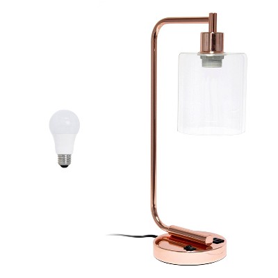 Tilting Arm Table Lamp Rose Gold - Elegant Designs: Adjustable Height ...