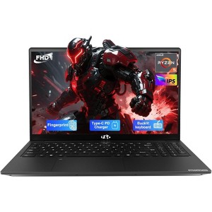 NIMO 15.6'' IPS FHD-Laptop AMD R5 3500U Student Computer Fingerprint ...