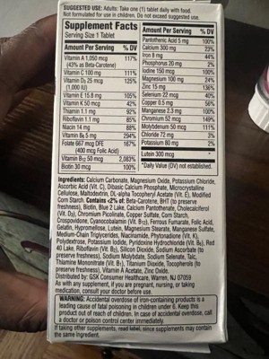 Centrum Silver Women 50+ Multivitamin/multimineral Supplement Tablets ...