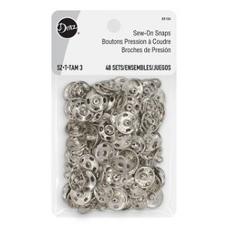 Dritz 48ct Sew-on Snaps Black : Target