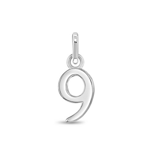 Girls' Number Sterling Silver Charm - 9 - In Season Jewelry : Target