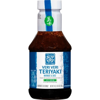 Soy Vay Marinade & Sauce Veri Veri Teriyaki Less Sodium 21oz : Target