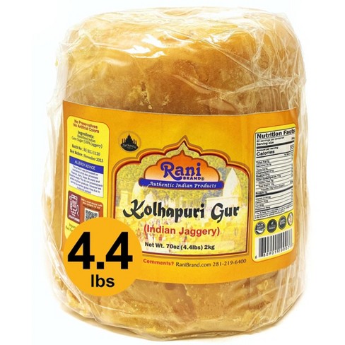 Kolhapuri Gur (jaggery) - 4.4lbs (70oz) 2kg - Rani Brand Authentic ...