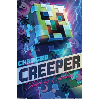 Trends International Minecraft - Creeper Symbol Unframed Wall Poster ...