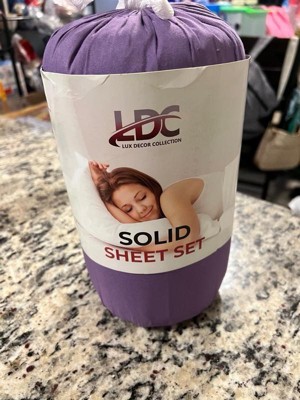 King Size Sheets Set Deep Pocket Bedding 4 Piece Solid Sheet Set - Navy ...