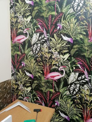 Midnight Tropic Green Tropical Paste The Wall Wallpaper : Target