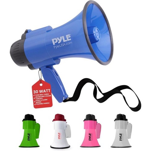 Pyle 30w Compact Megaphone Speaker With Siren Mode - Pmp31bl : Target