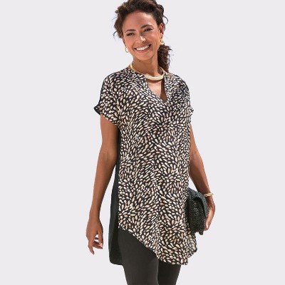 Women's V-Neck Tunic Top - LASCANA : Target