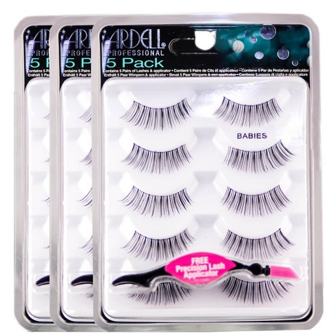 Ardell 5 Pack Lashes - Babies #68982 (pack Of 3) - Natural Boost Lashes ...