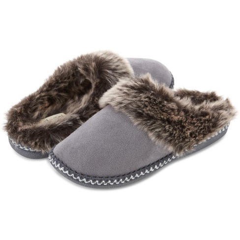 Floopi Women's Selene Faux Suede With Aztec Trim Clog Slippers : Target