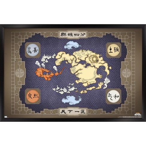 Trends International Nickelodeon Avatar: The Last Airbender - Map ...