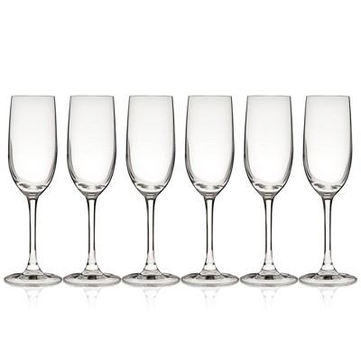 True Banquet Champagne Flutes, Champagne Wine Stemware Glasses, 5.75oz ...