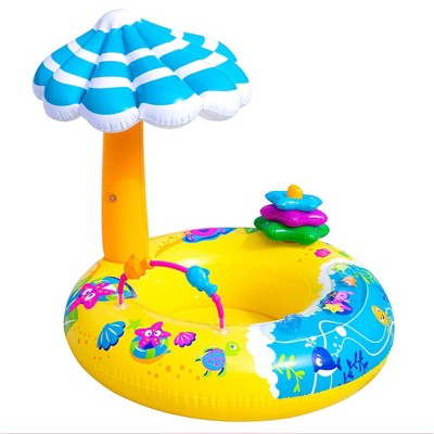 Intex 56573ep Outdoor Swimming Pool Inflatable Comfortable Shaded Canopy Starfish Lounger Baby ...