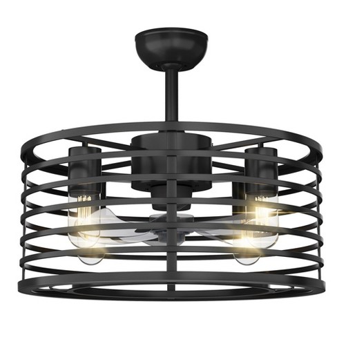 18inch Caged Ceiling Fan With Light And Remote Control : Target