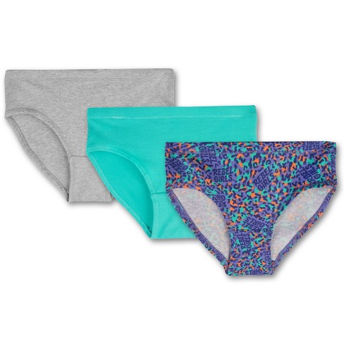 Rebel Girls X Mightly Fair Trade Organic Cotton Underwear 3-pack : Target