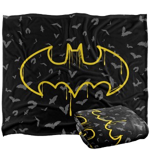 Batman Drip Symbol Silky Touch Super Soft Throw Blanket 50" x 60" : Target
