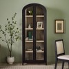 Saracina Home 76" 5 Shelf Arched Bookcase Cabinet : Target